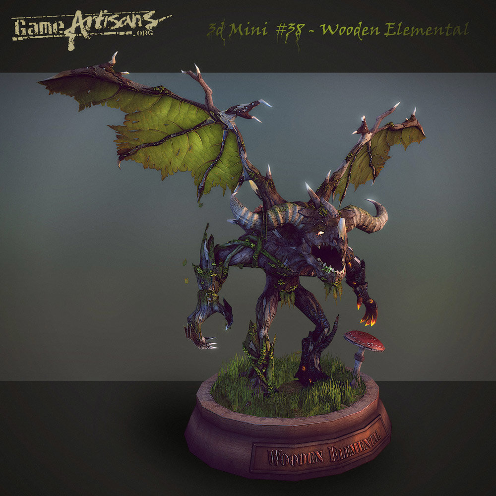 ArtStation - Wood elemental