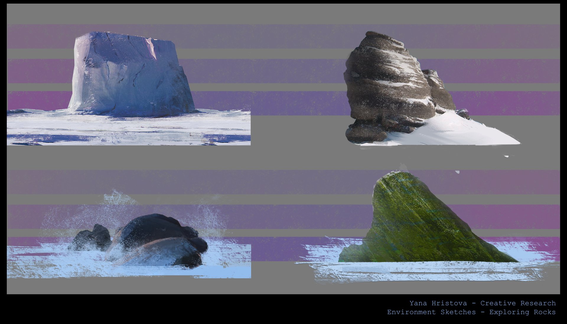 ArtStation - Environment Sketches: Rocks