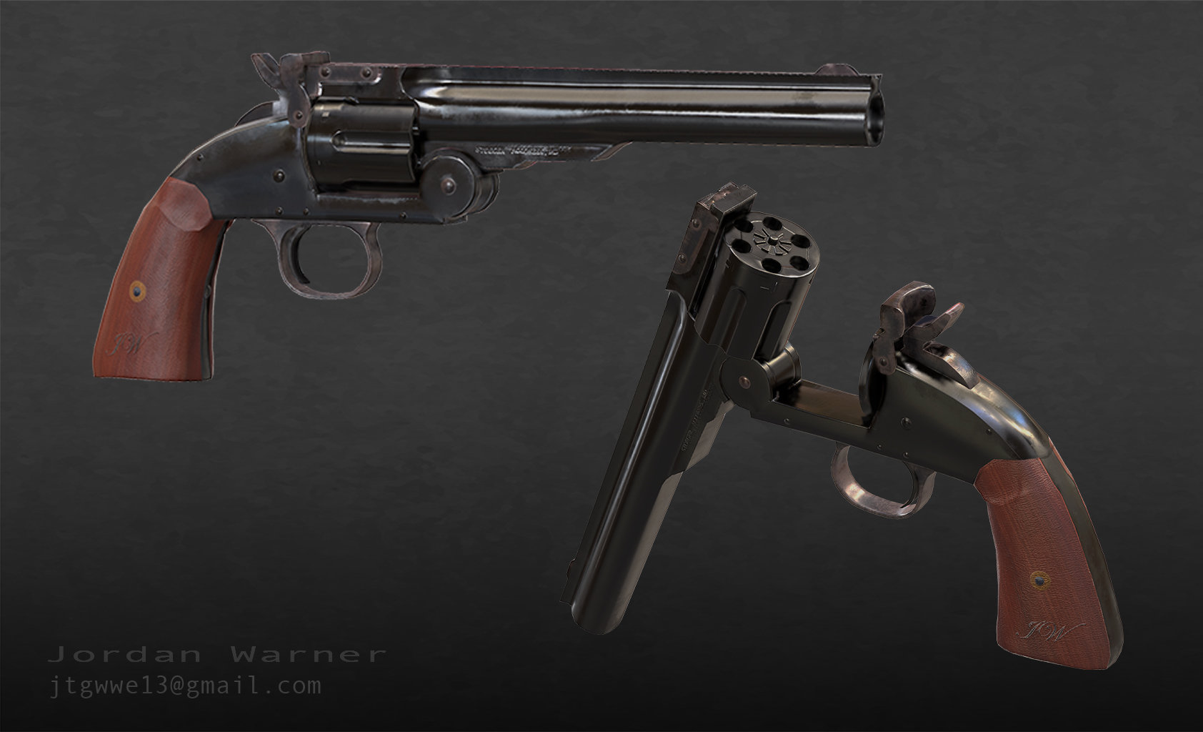 ArtStation - Schofield Revolver
