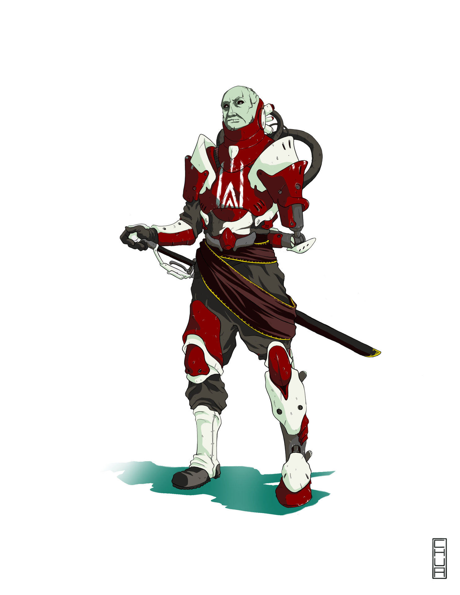 ArtStation - Robot Commander Concept, Keegan Chua