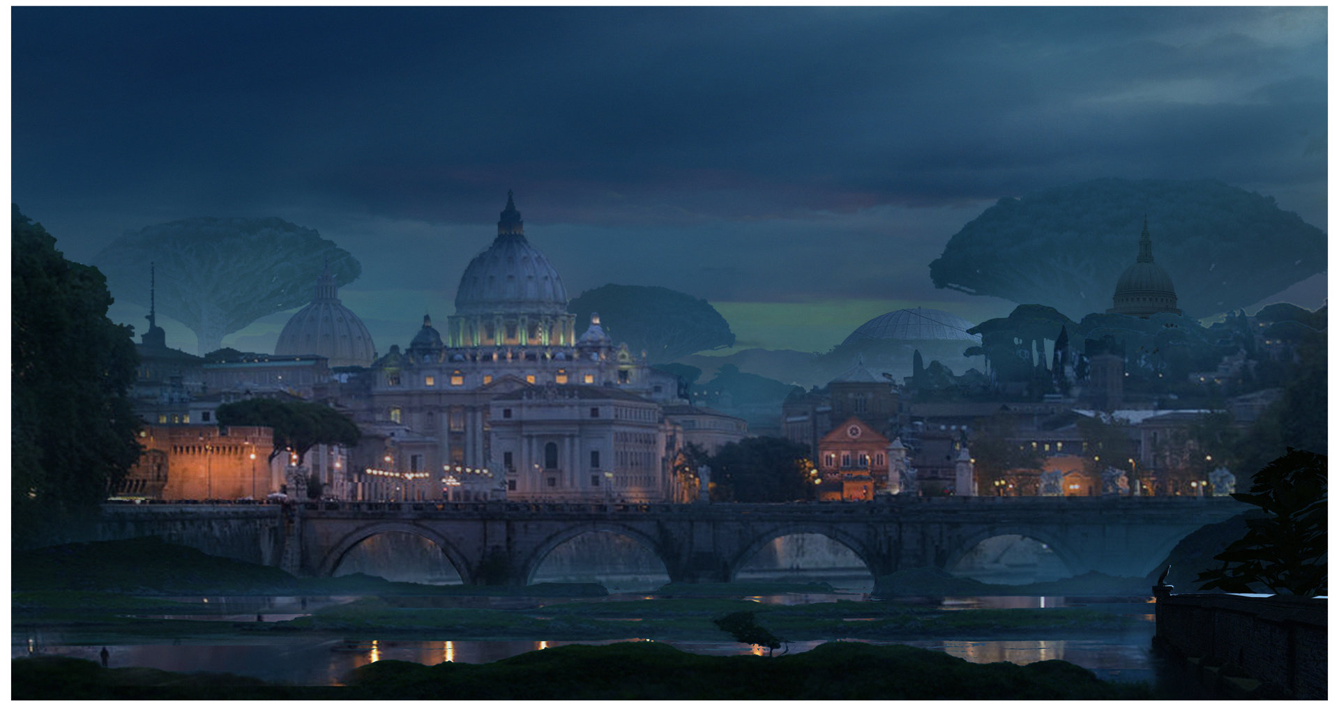 ArtStation - Swamp Castle, Village , Hernan Flores