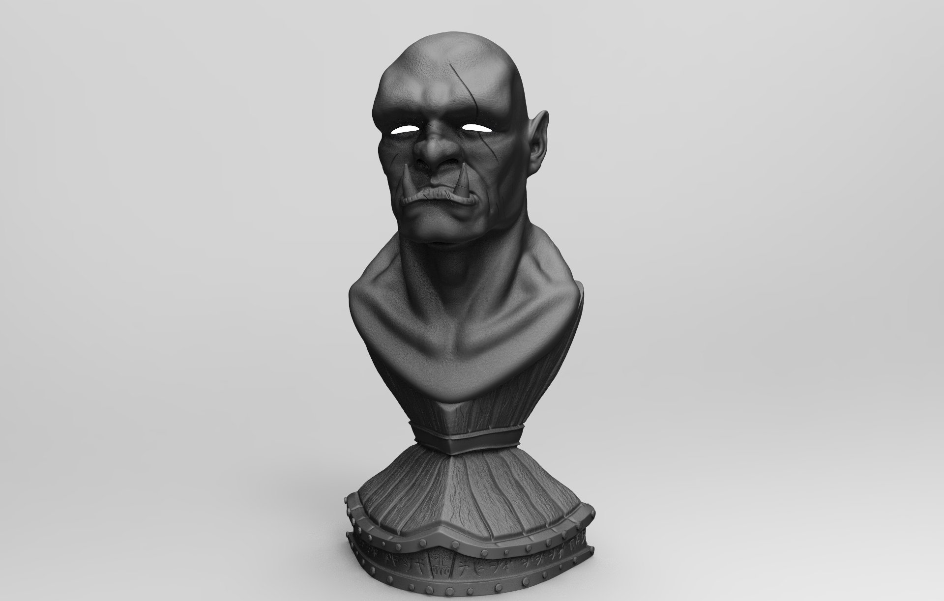 Justin Rhoades - Orc Head Bust