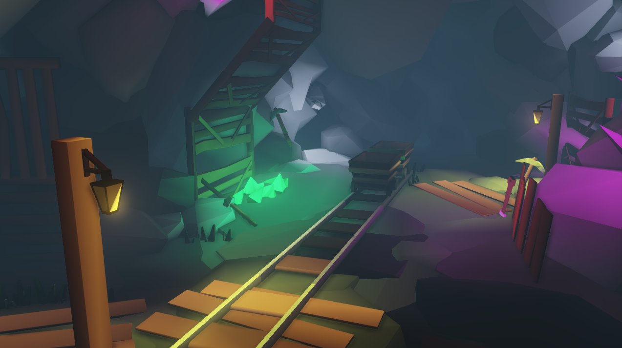 ArtStation - Low - Poly Mineshaft Environment