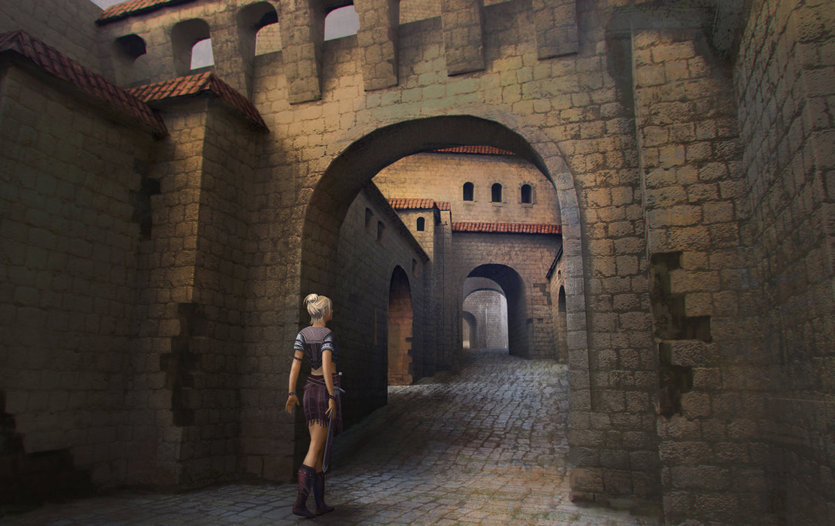 ArtStation - castle entrance