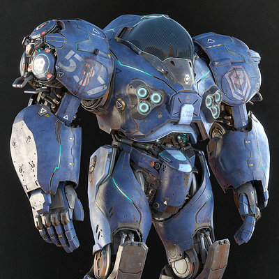 Alessandro Manzani - Umojan Guard unit, StarCraft 2 fanart