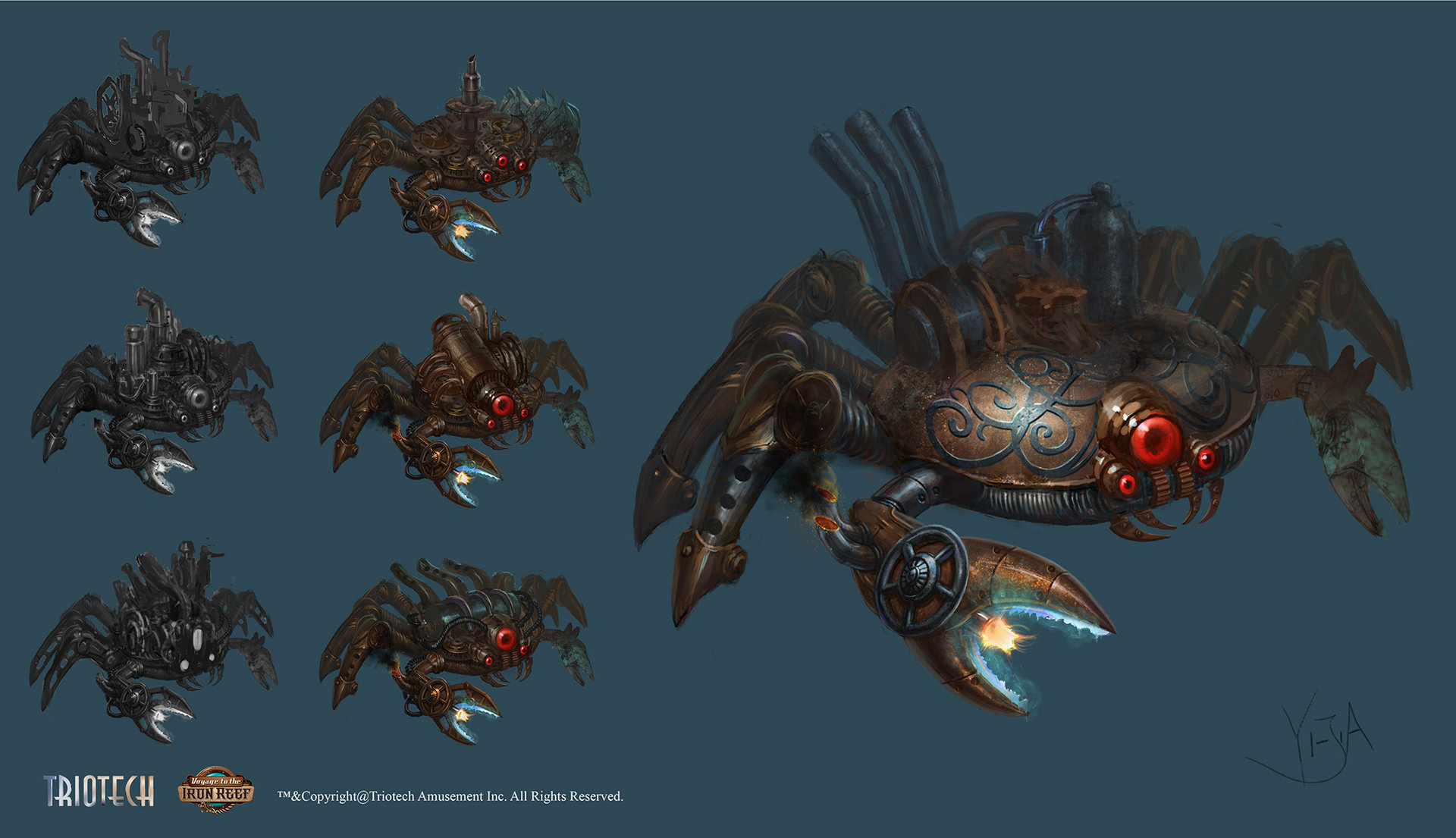 ArtStation - Crab Concept, Dengyijia Liu