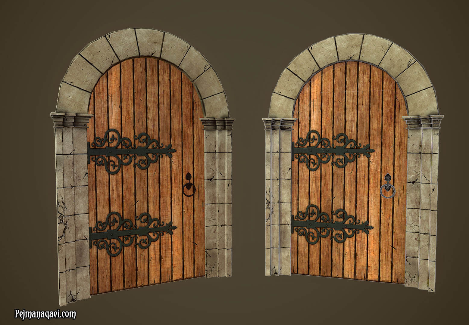 ArtStation - Medieval door02