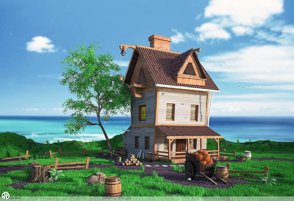 ArtStation - Cartoon home