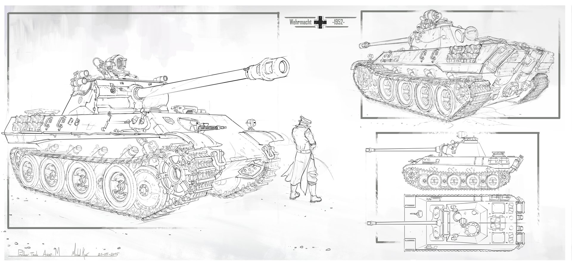 ArtStation - Panther Tank Ausf. M 1952