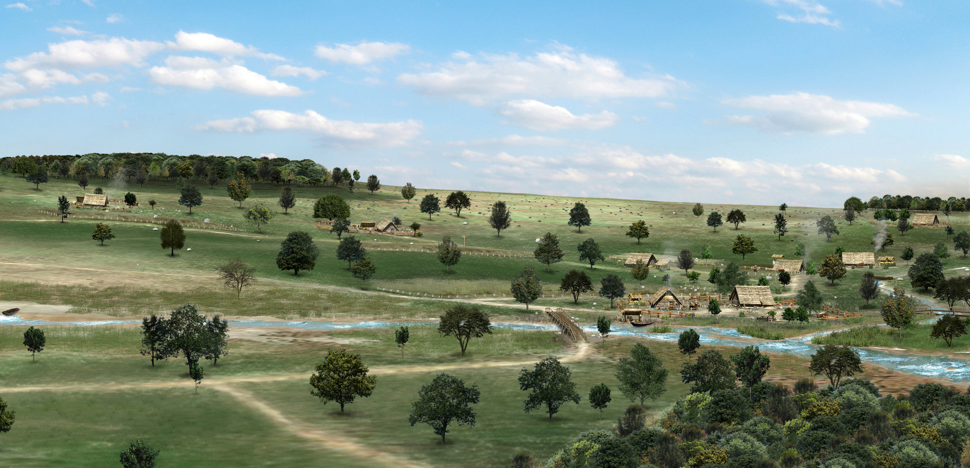 ArtStation - Prehistoric Landscape in Central Europe