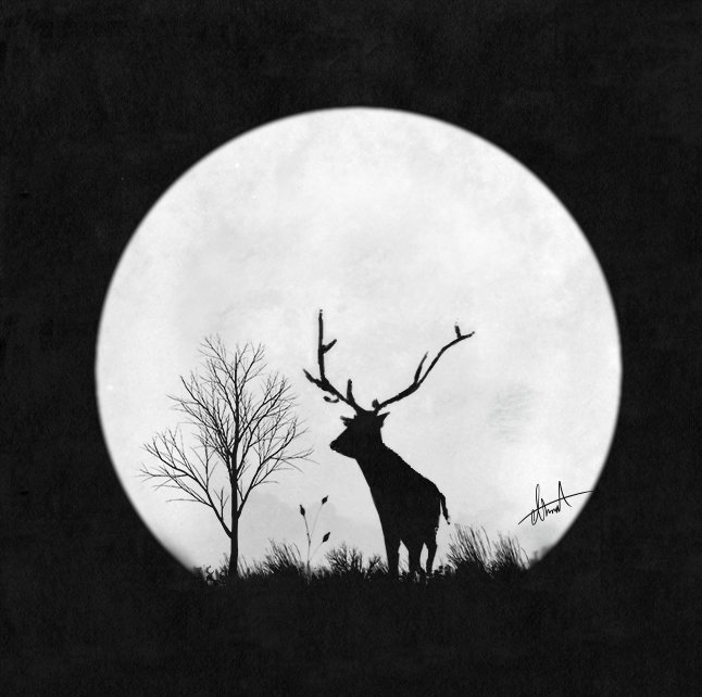 ArtStation - Deer Moon