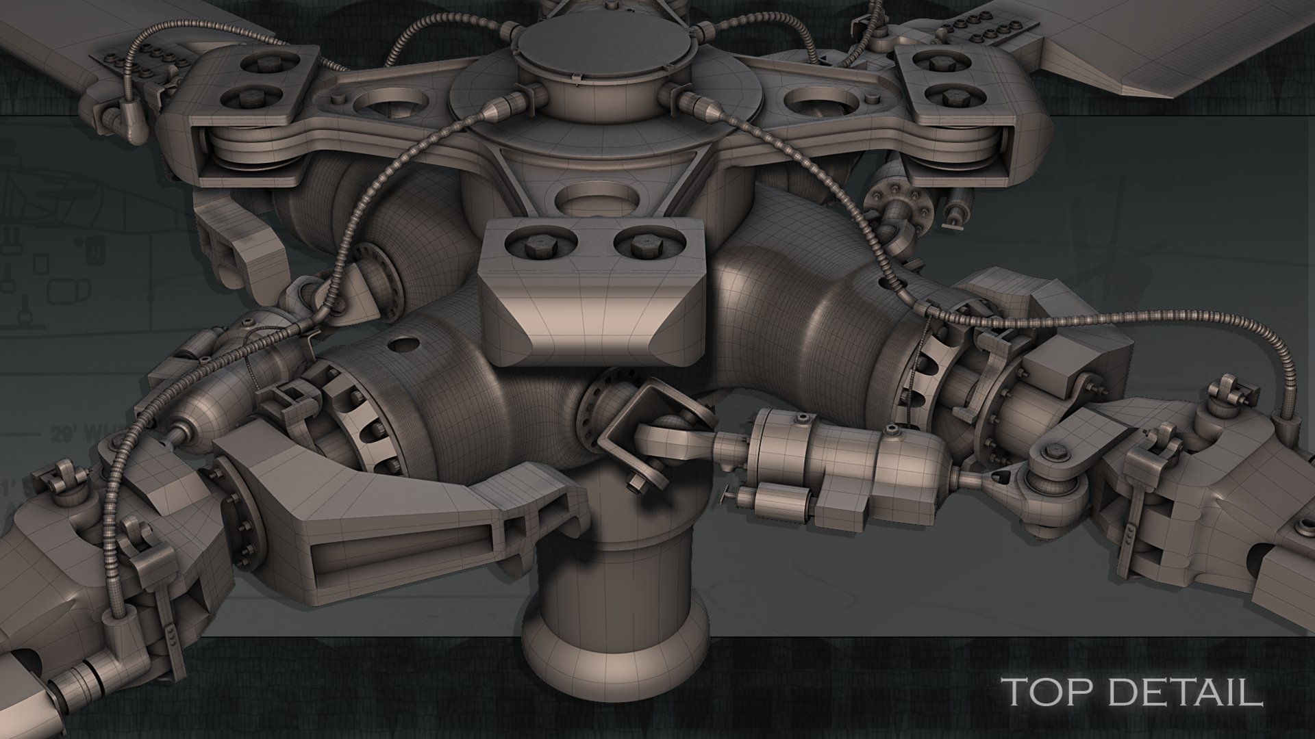 ArtStation - UH-60M Main Rotor Head System