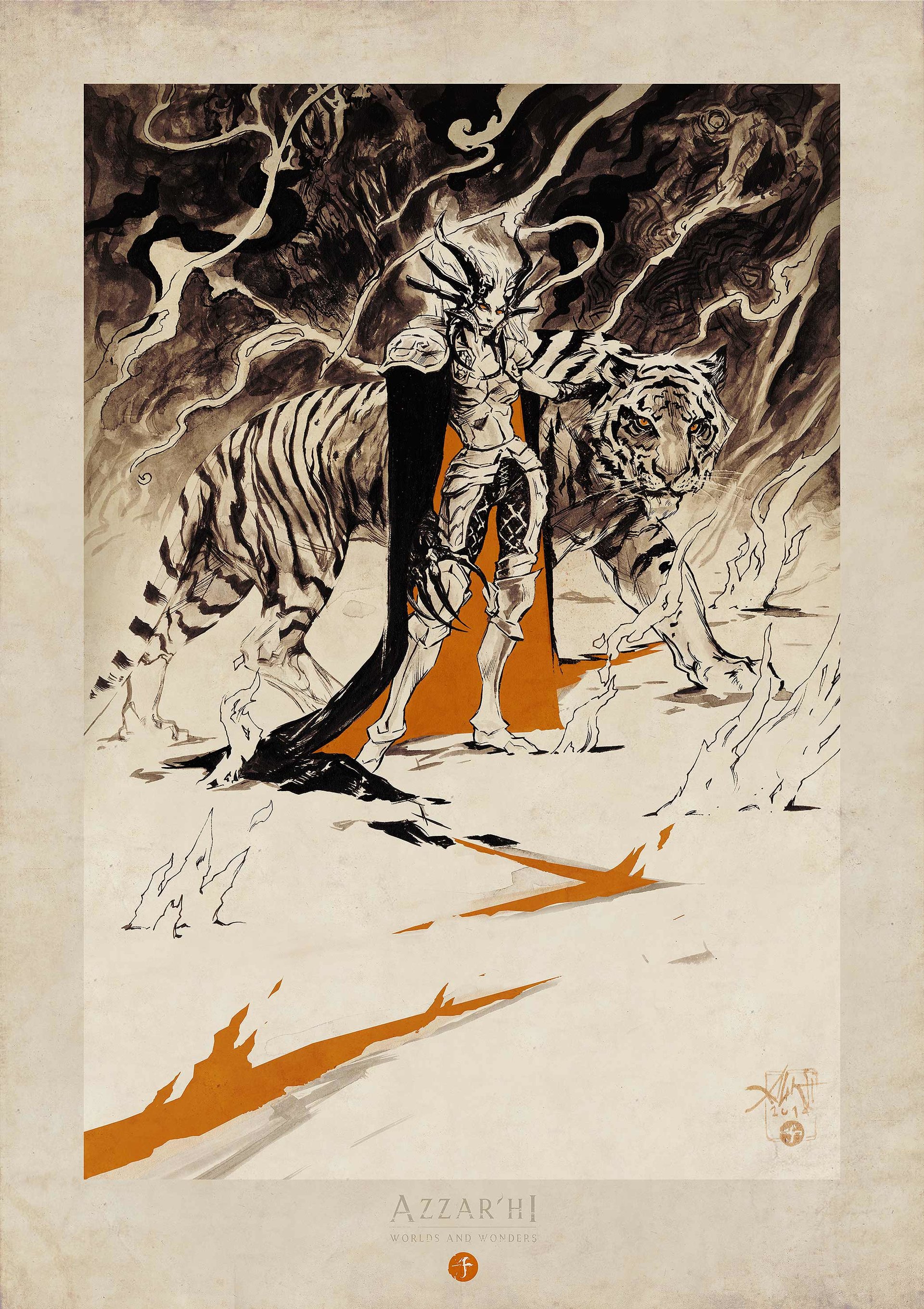 ArtStation - Azzar'Hi / With the albino tiger