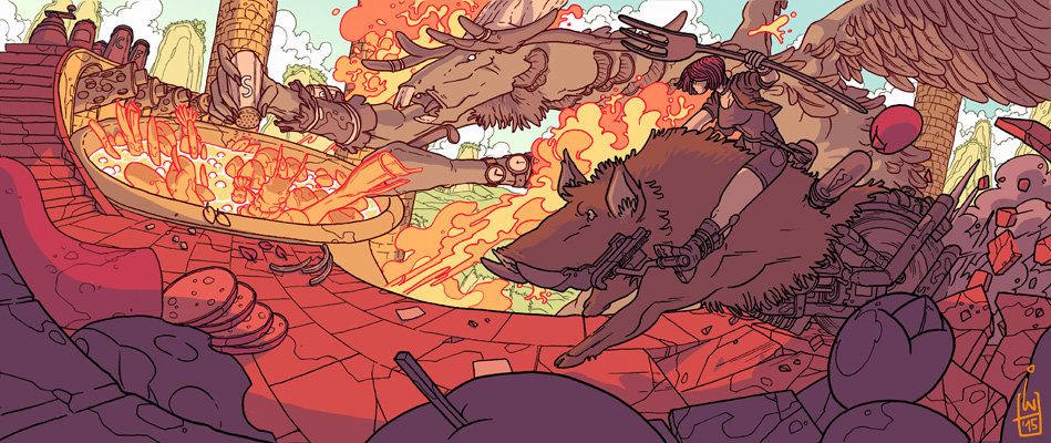 ArtStation - Cyber boar