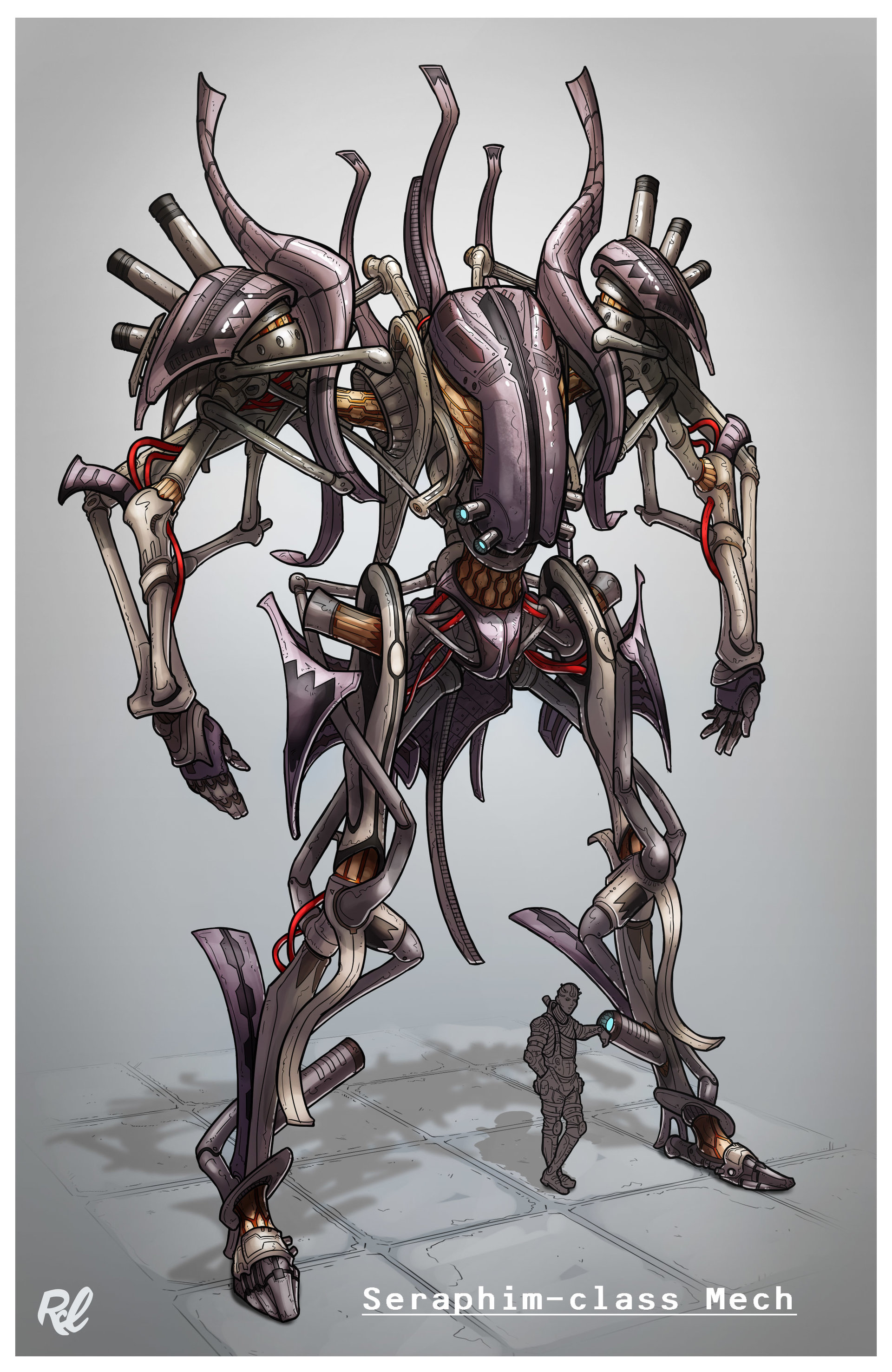 ArtStation - Seraphim Class Mech