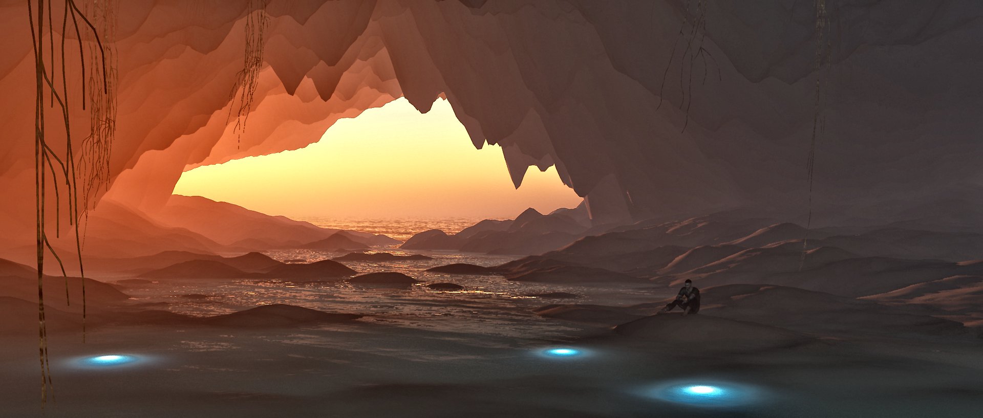 ArtStation - Glowing cave