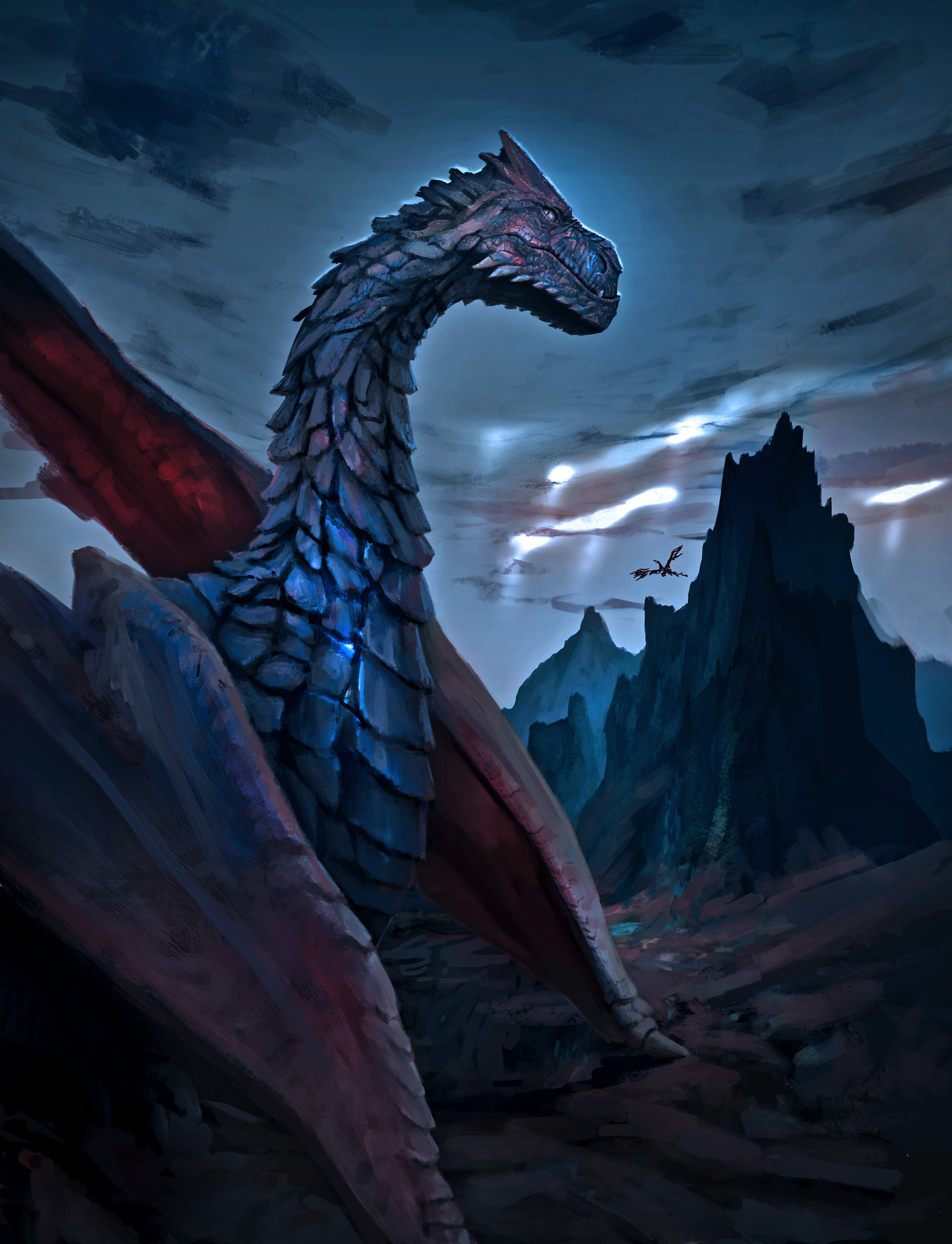 ArtStation - blue dragon