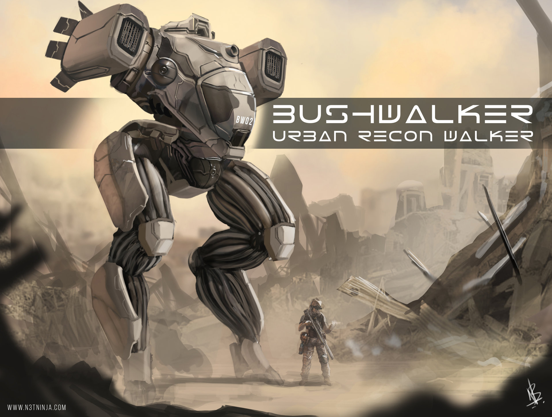 ArtStation - The Bushwalker Mecha