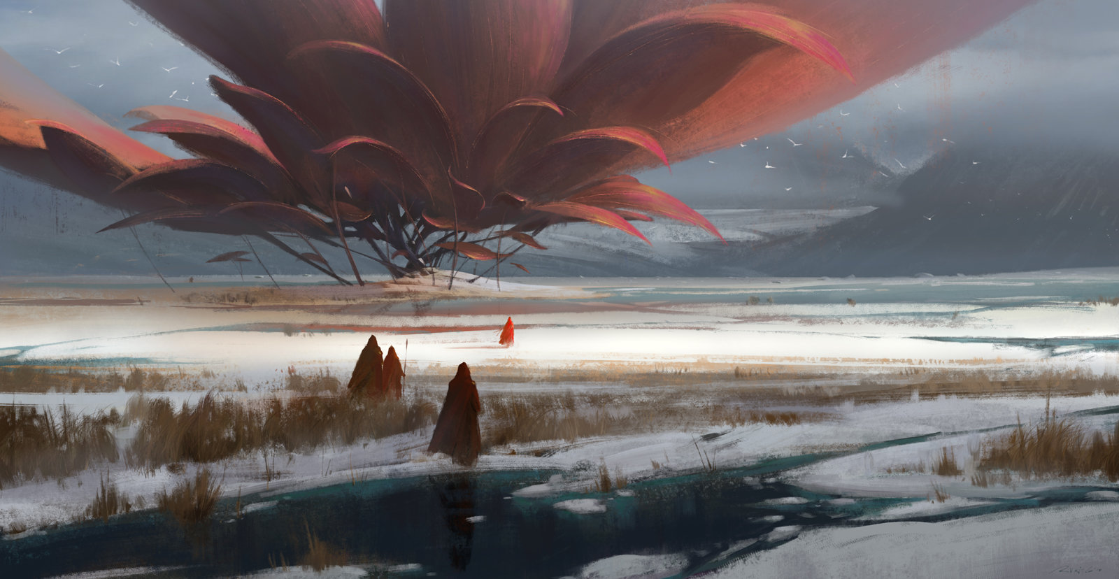 ArtStation - The huge flower