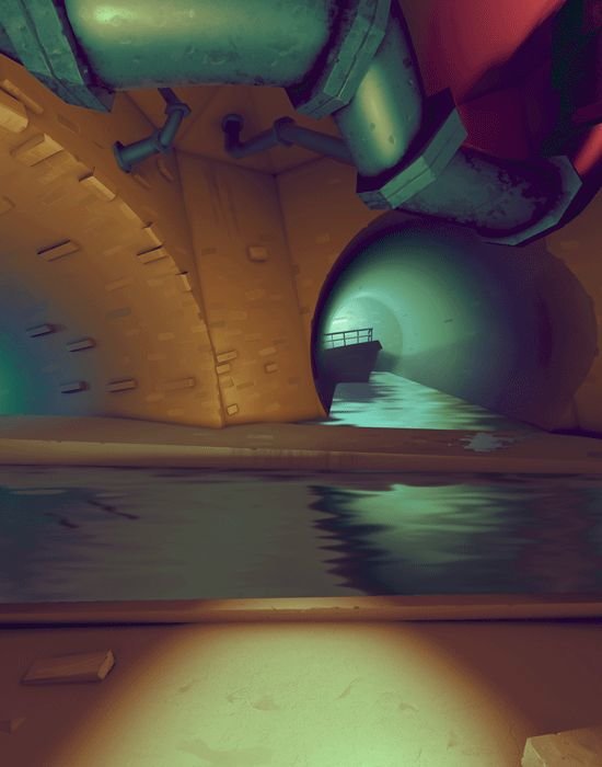 ArtStation - Russian Party mobilegame : Sewer (Background)