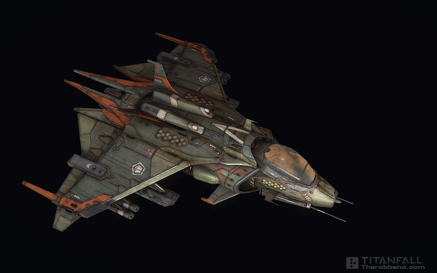 ArtStation - titanfall attack jet, hornet