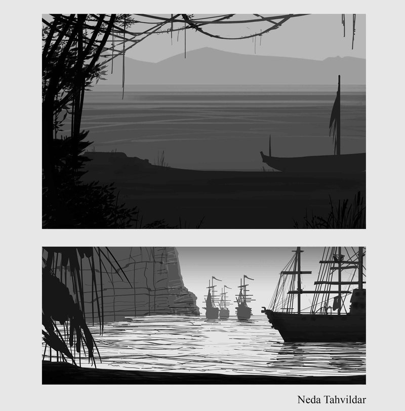 ArtStation - boat concept, Neda Tahvildar