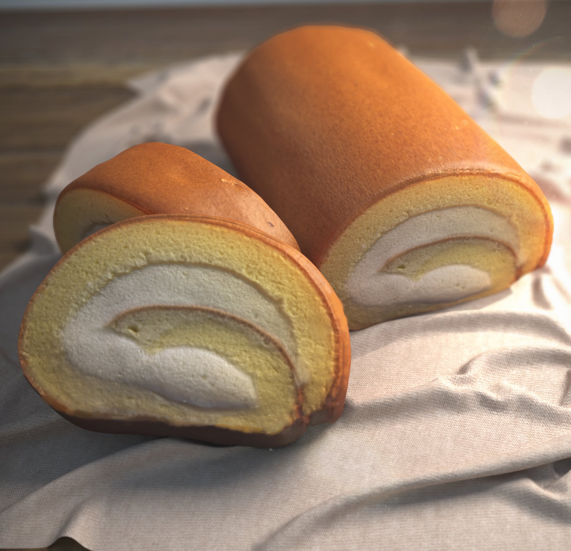 ArtStation - Airy Chiffon Roll