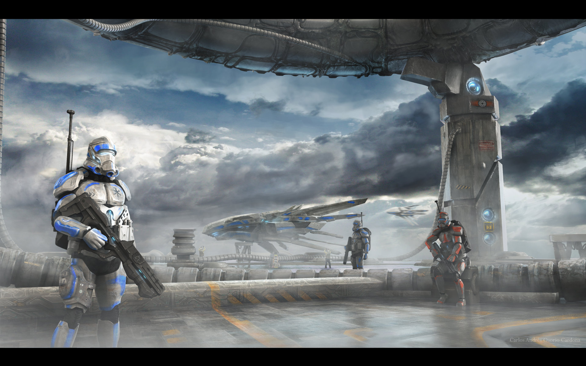 ArtStation - Clone Commando's Hangar, Carlos Cardona