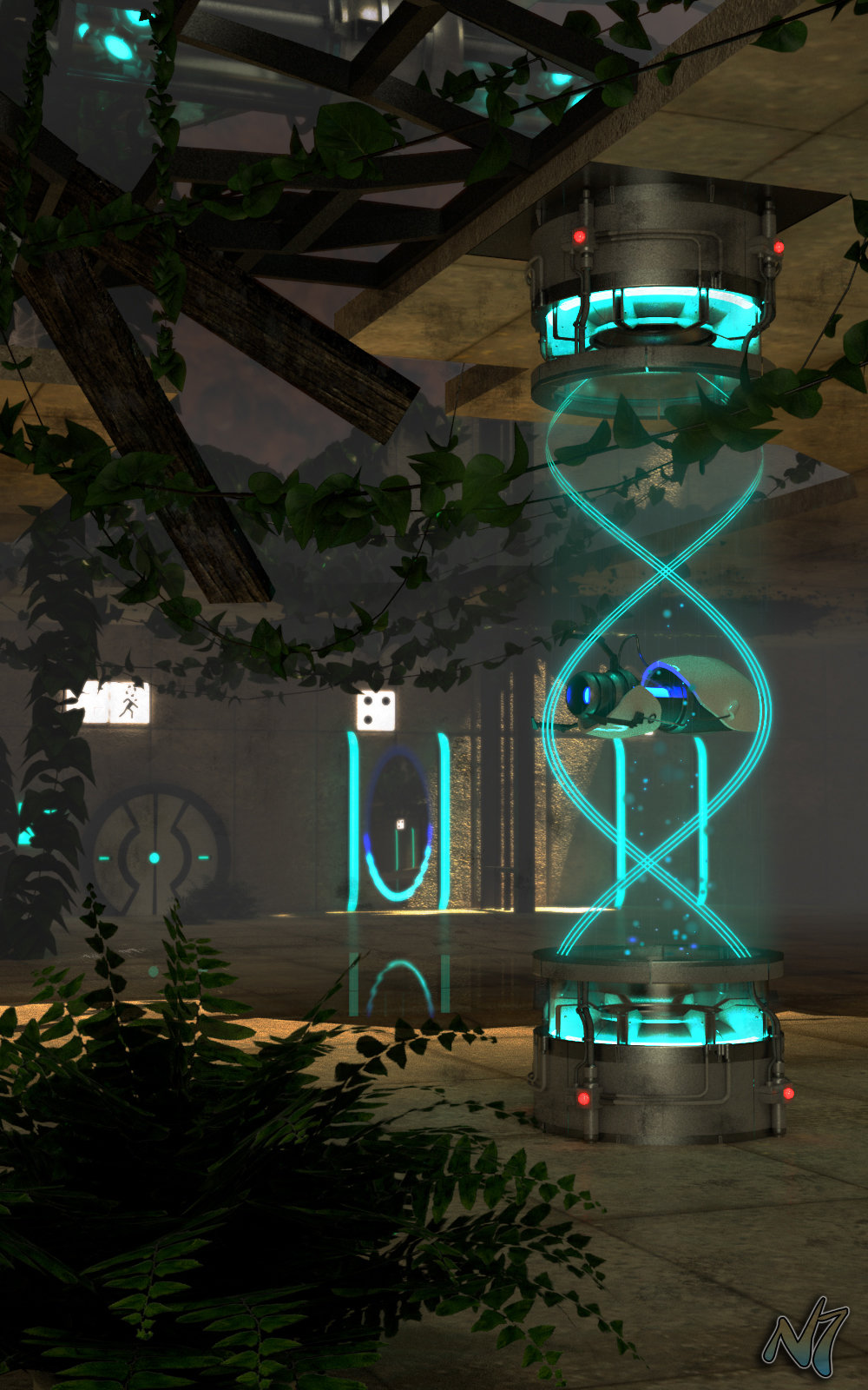 ArtStation - Fanart of portal (3D eksamen for 1st year)