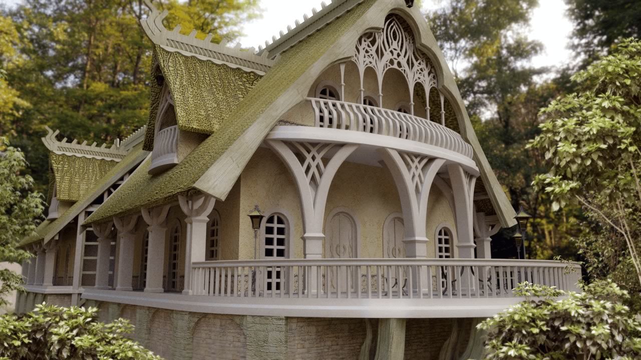 ArtStation - First Look: Rendering Elven Village on OneRender: Elven ...