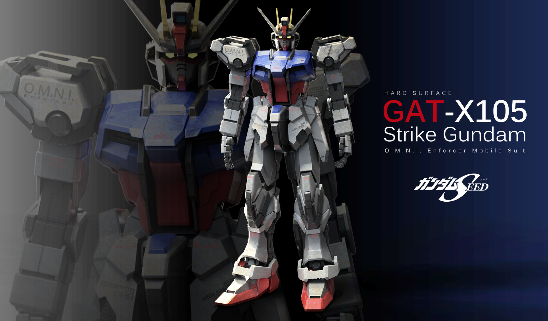 ArtStation - GAT-X105 Strike Gundam