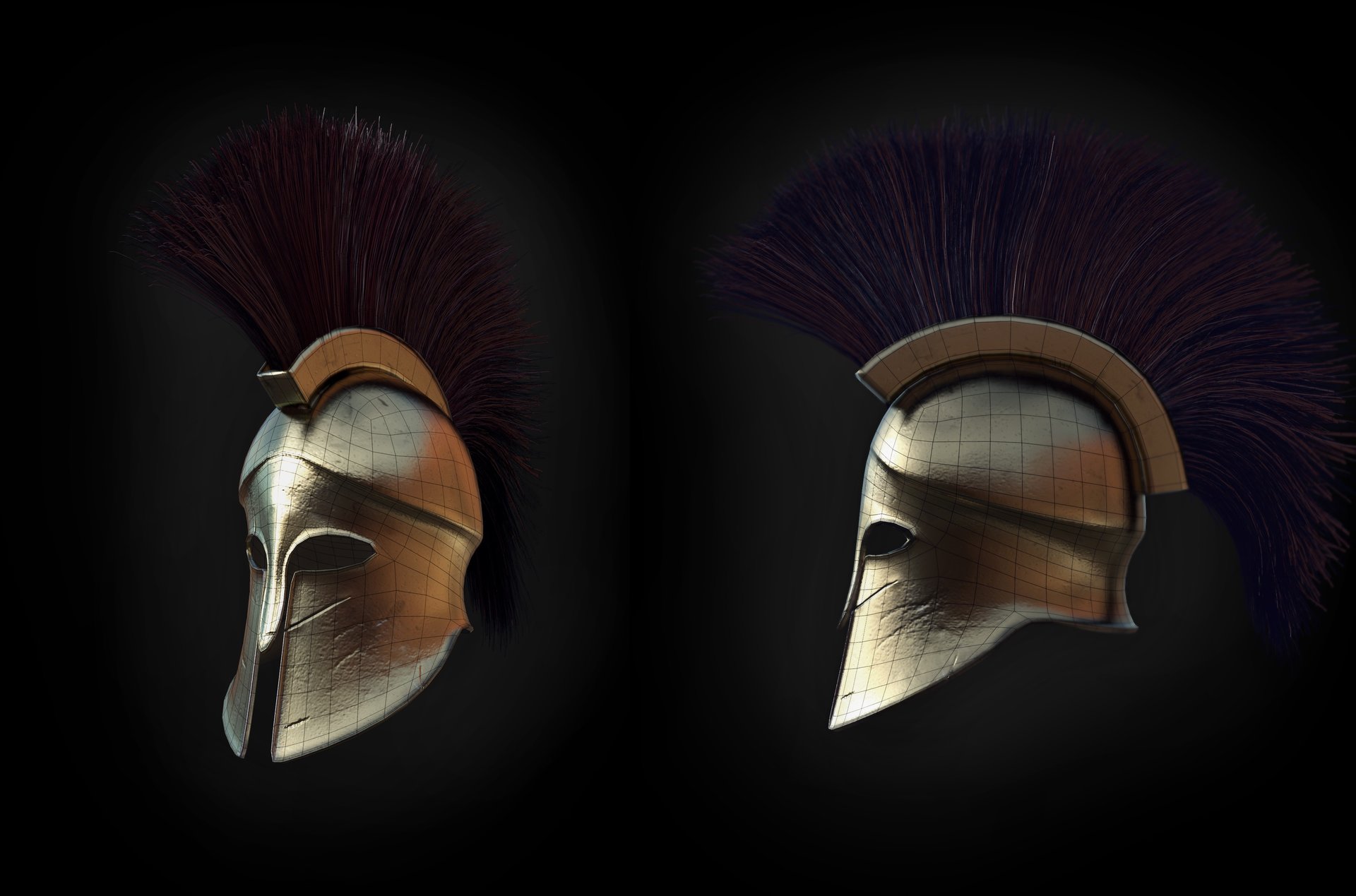 ArtStation - Hoplit: helmet (wip)