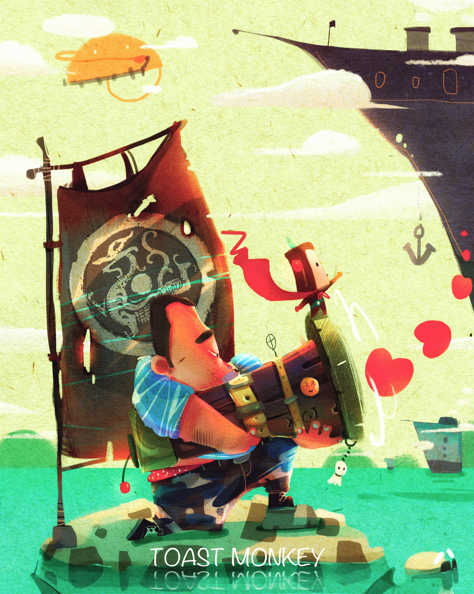 ArtStation - Attack - toast monkey to accept my love