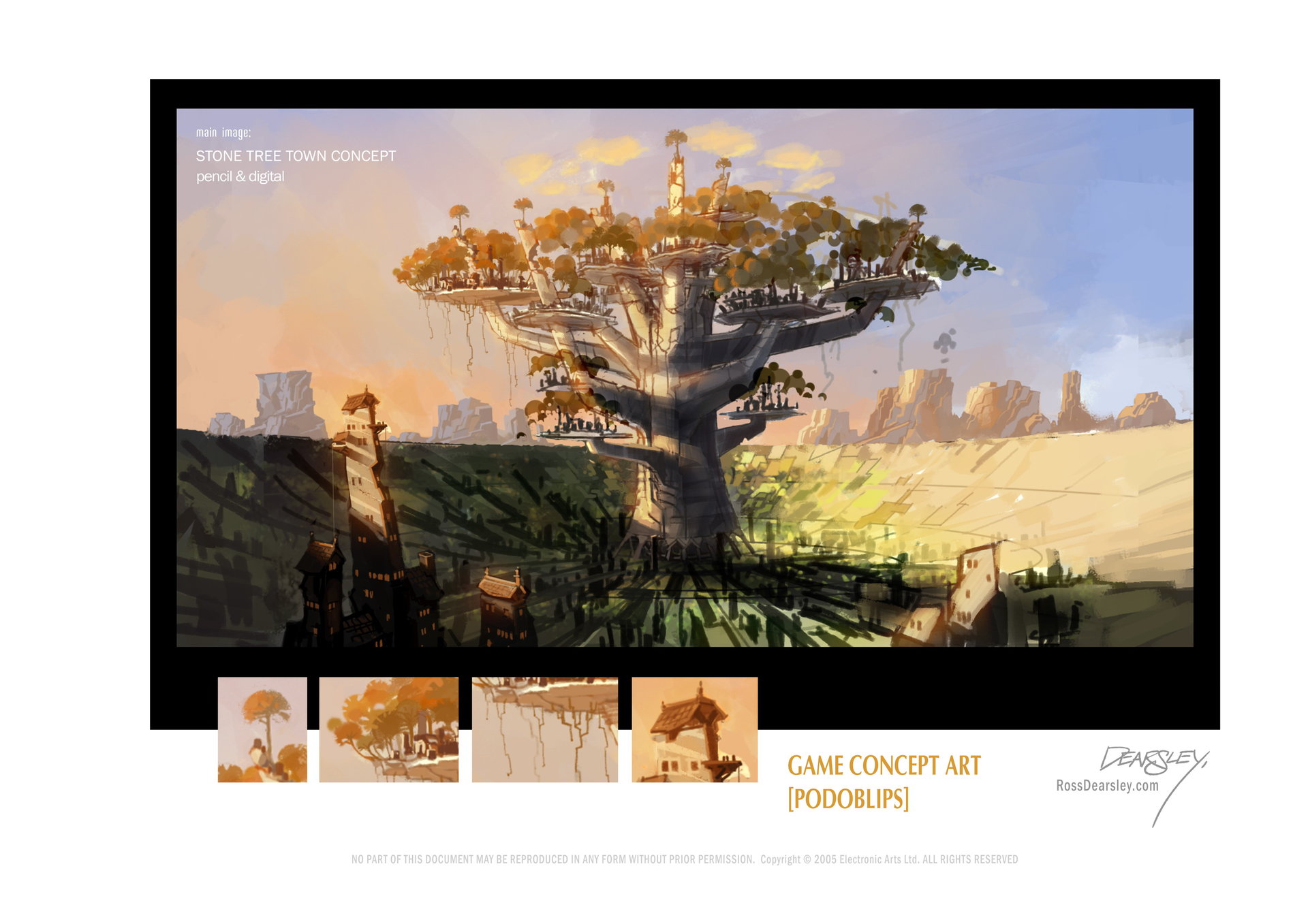 ArtStation - Tree village concept ideas