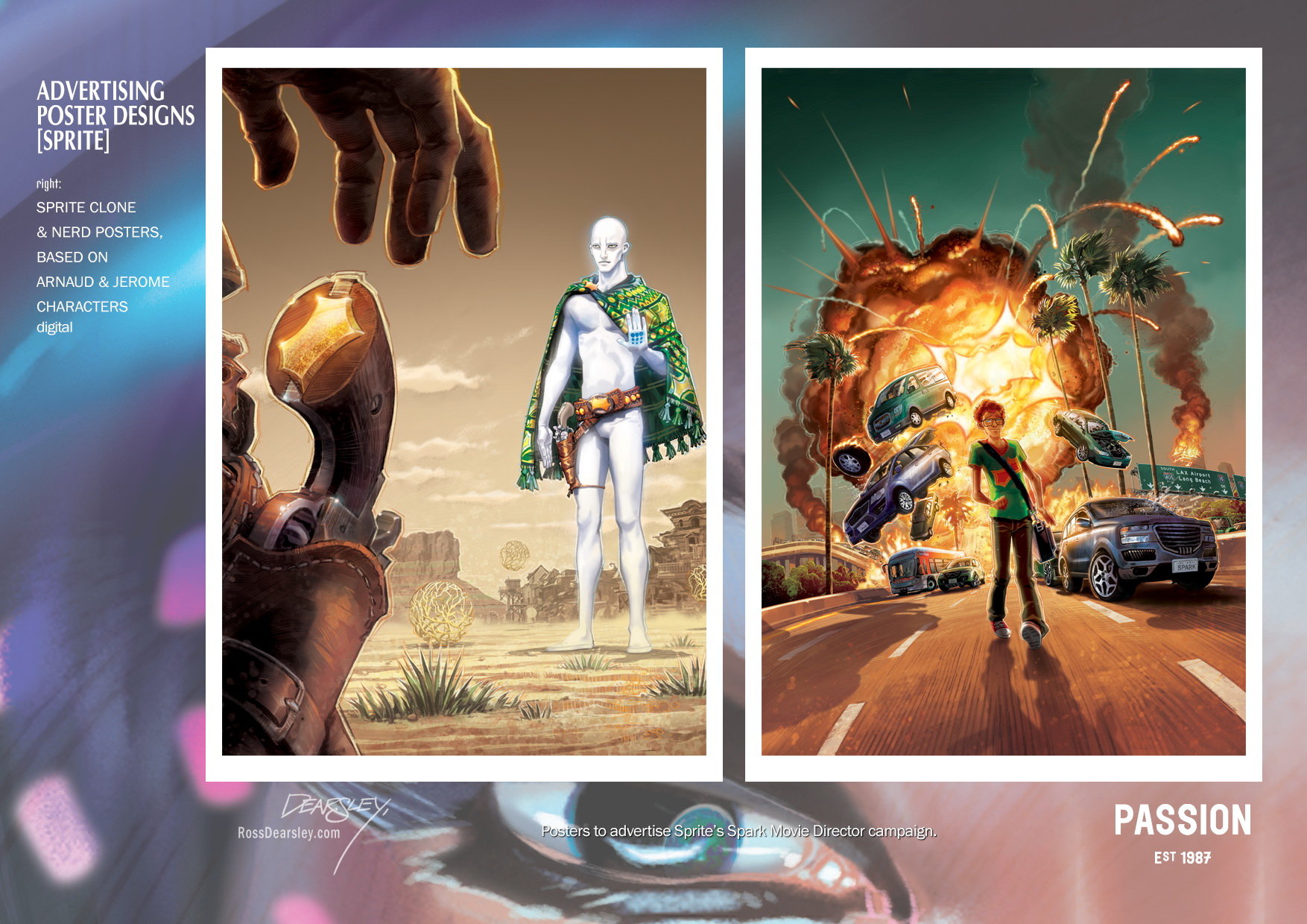 ArtStation - Sprite 'Spark Movie Director' advertising posters for ...