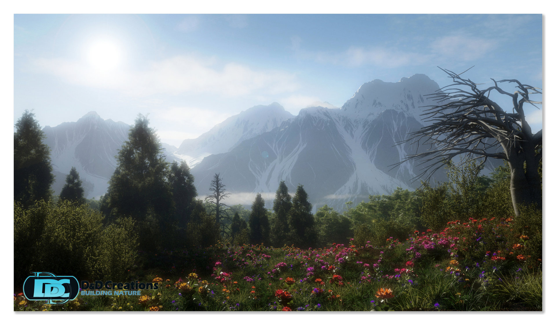 ArtStation - Spring Mountain Landscape