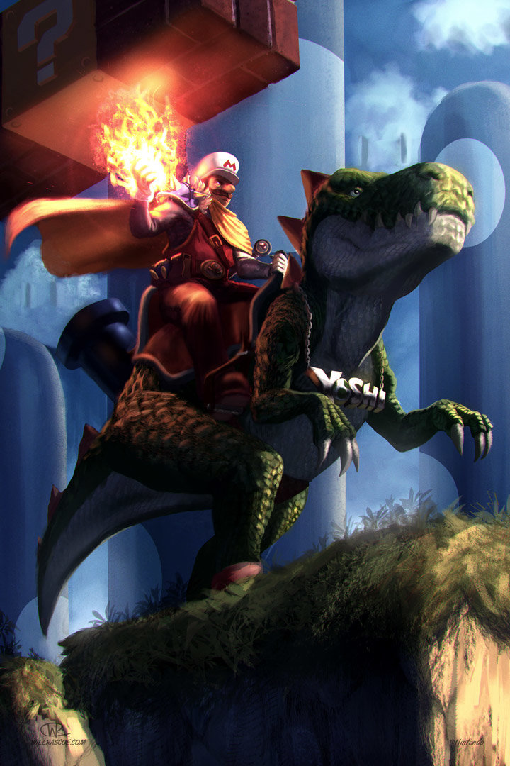 ArtStation - Mario and Yoshi