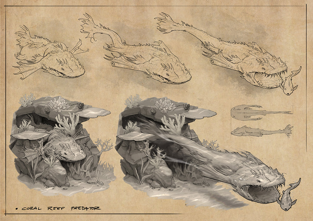 ArtStation - CoralReefPredator concept