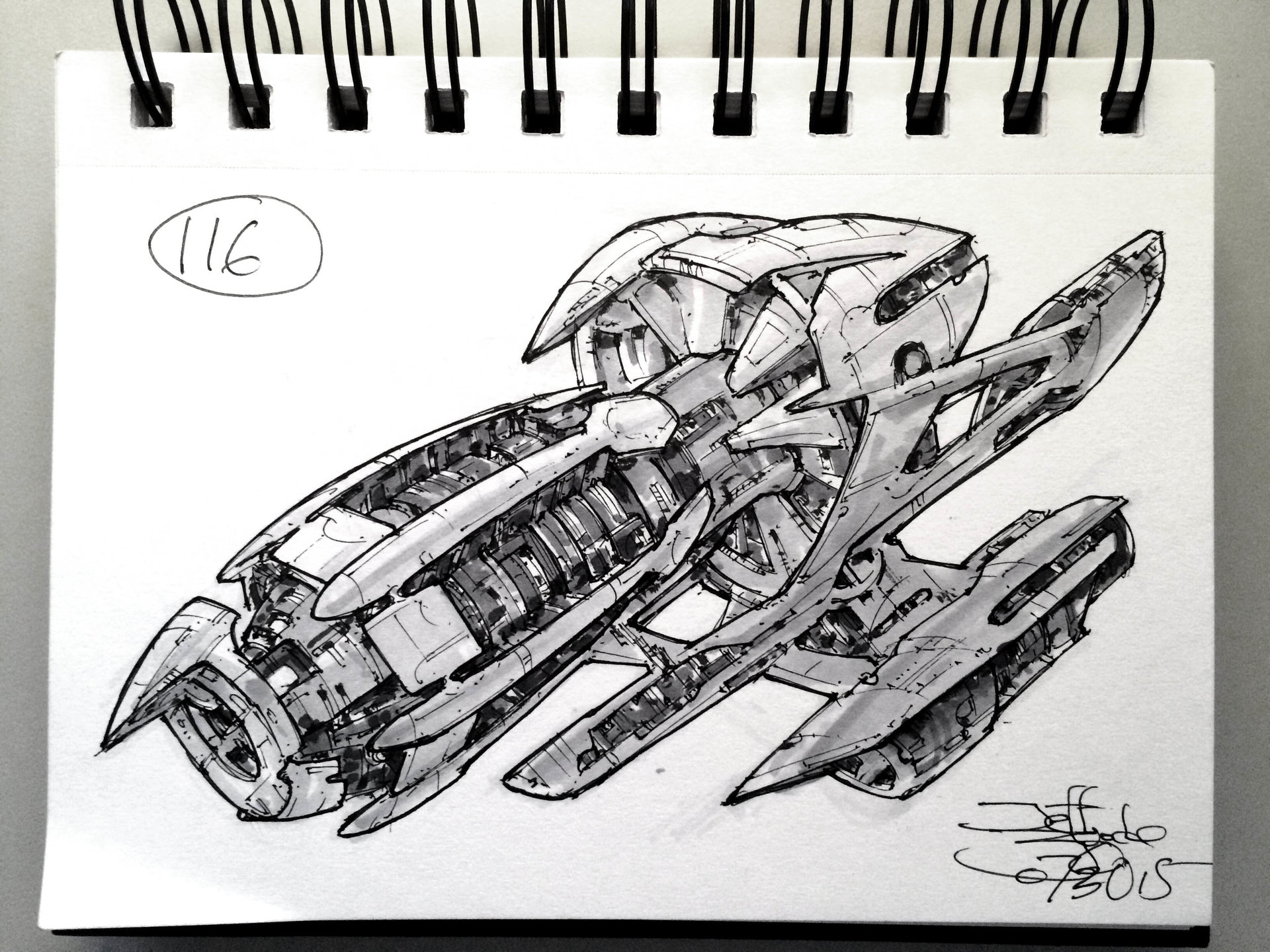 ArtStation - SpaceshipADay 116
