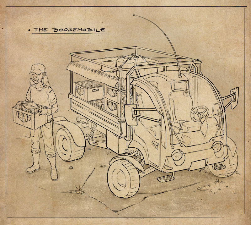ArtStation - The Boozemobile concept