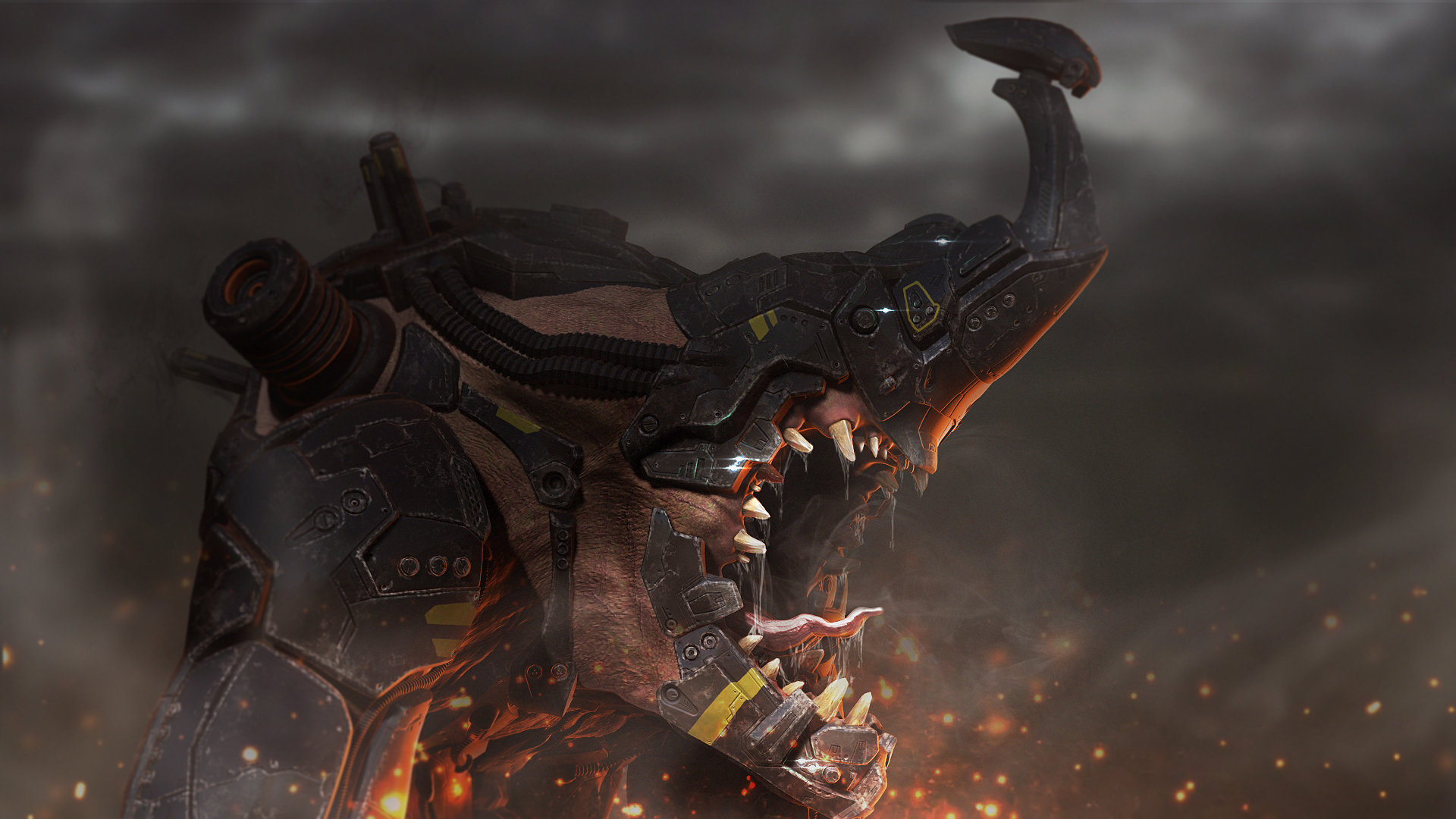 ArtStation - Half Mechanic Monster , Bill K Chan