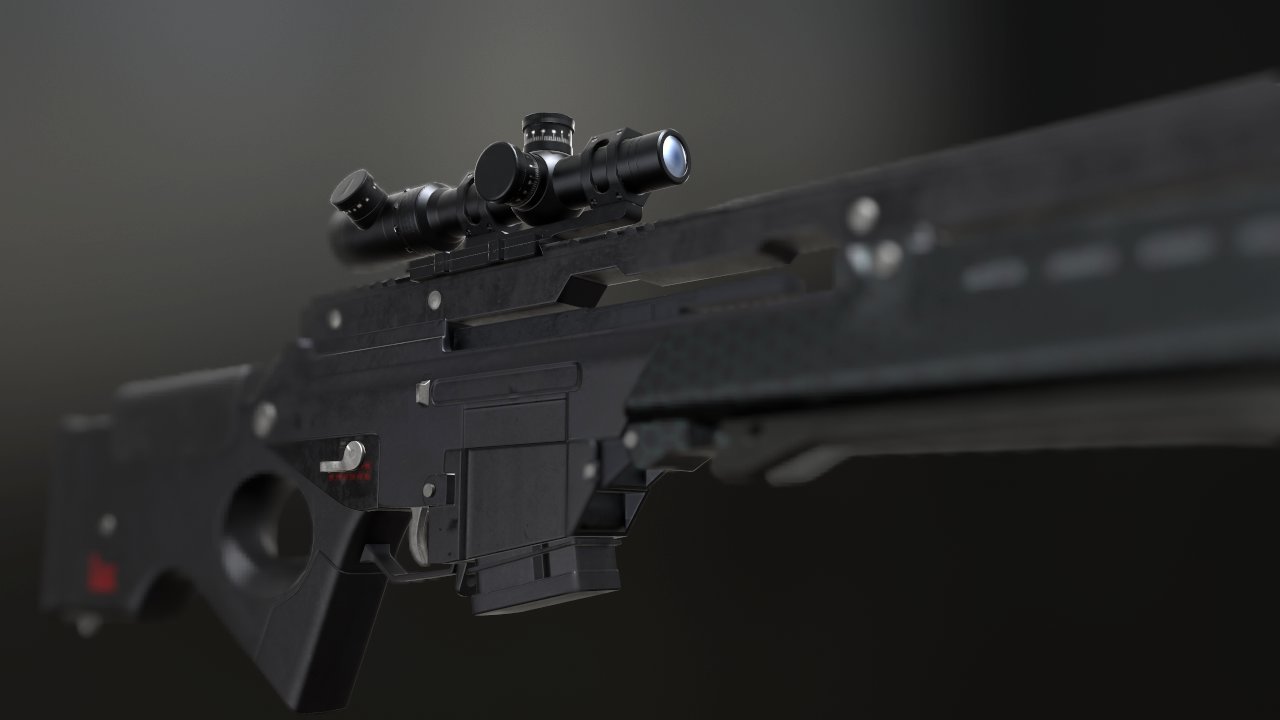 ArtStation - SL8 Sniper Low Poly