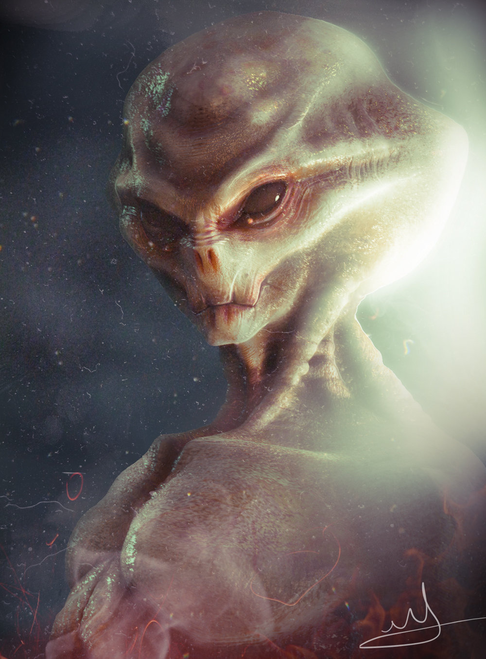 Grey Alien Art