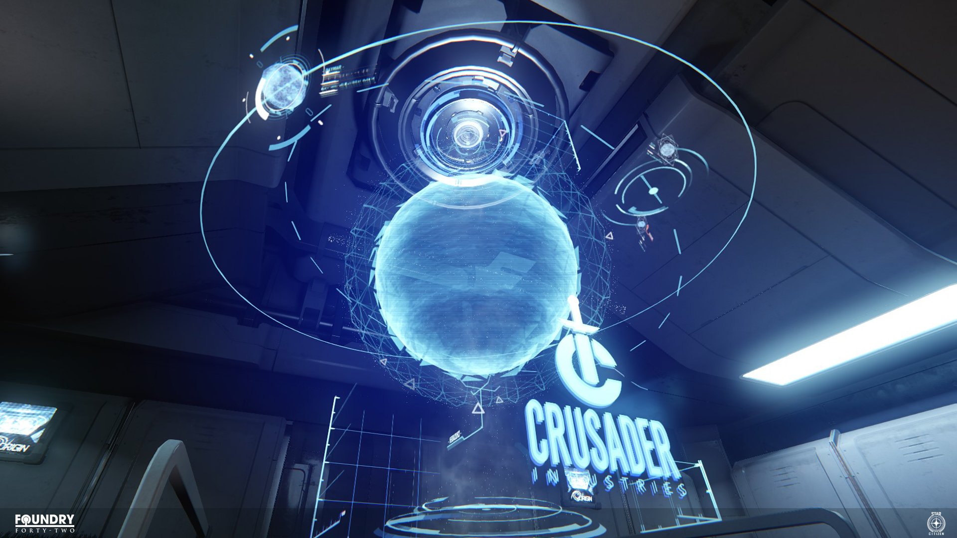 ArtStation - Star Citizen - Crusader Holo Globe (2D Assets)