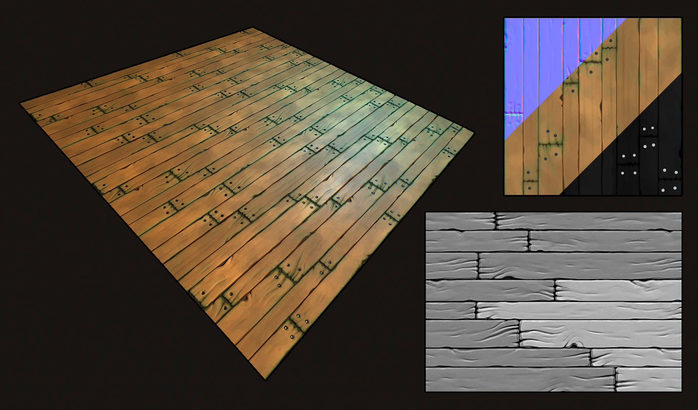 ArtStation - Tiling Wood Floor