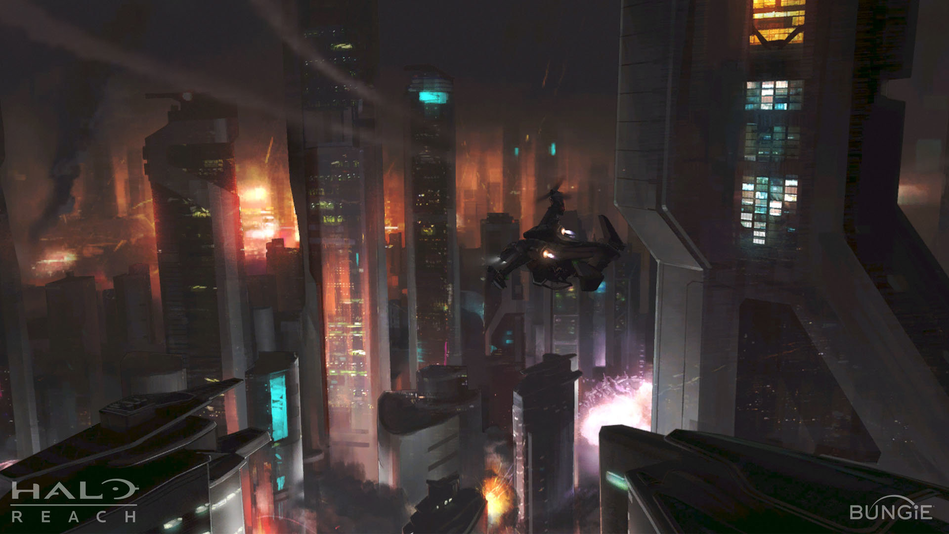 ArtStation - Halo: REACH Monassas Title Screen