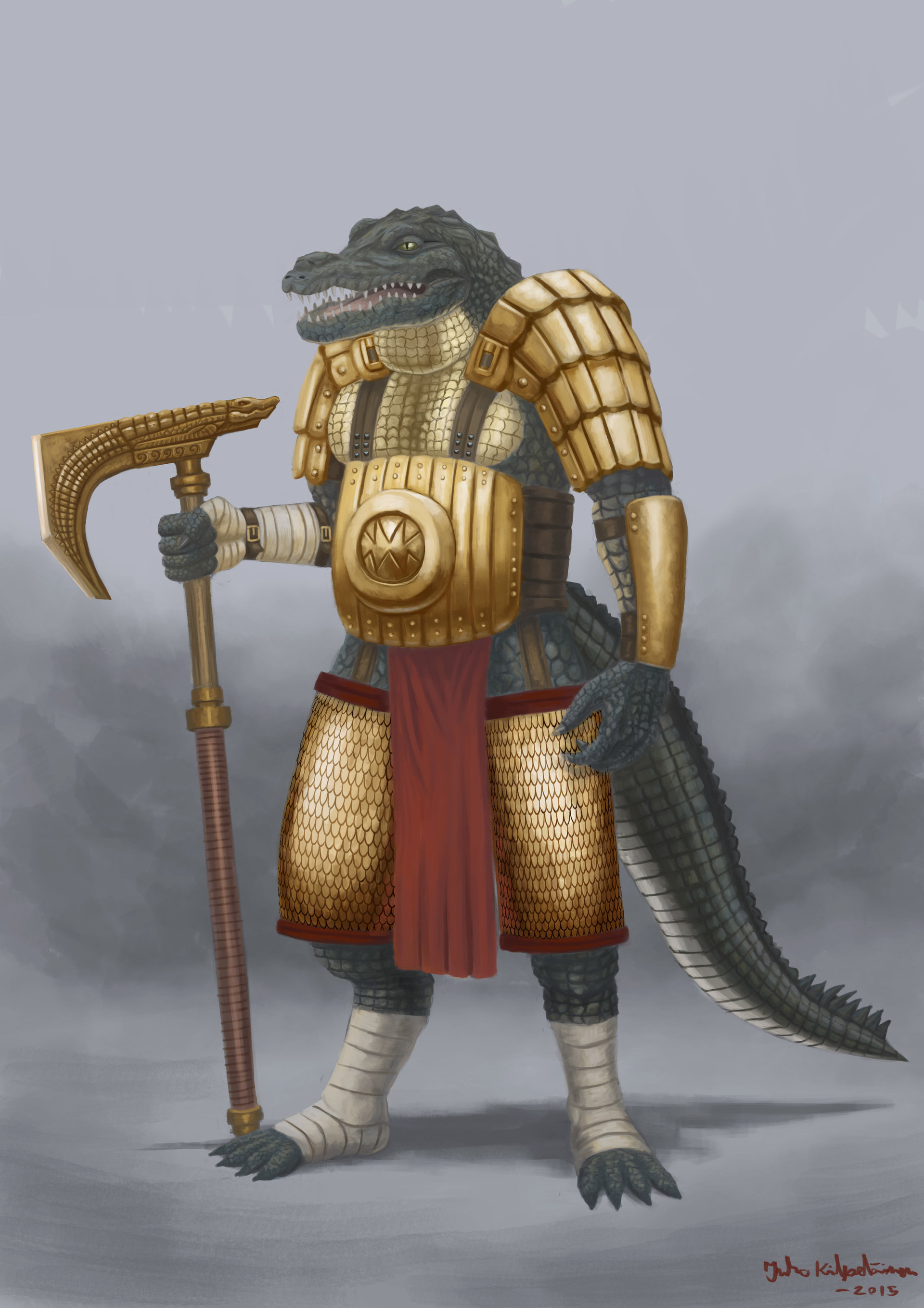 ArtStation - Crocodile warrior