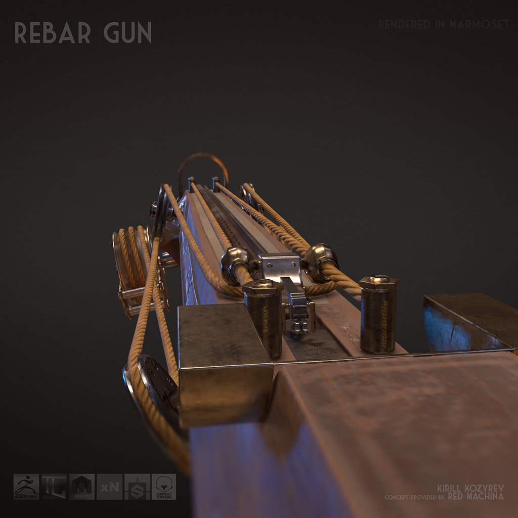 ArtStation - Rebar Gun - Scavengers (Red Machina)