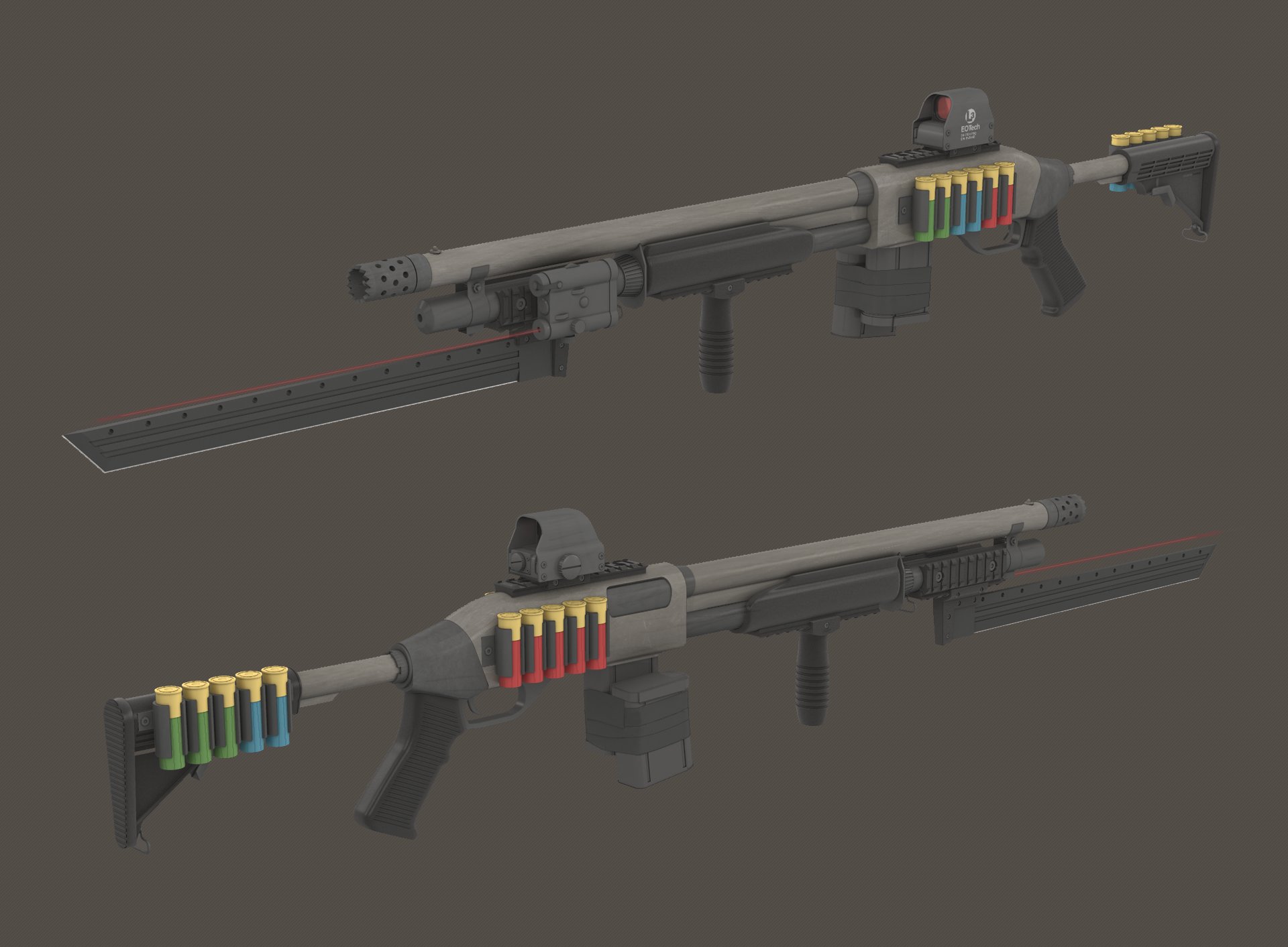 ArtStation - Modified Remington 870