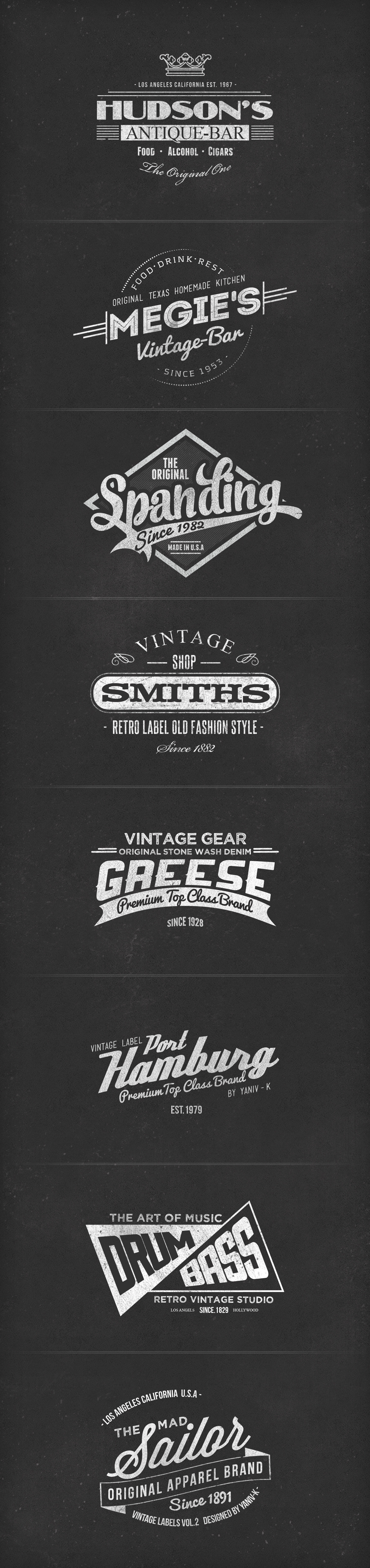 ArtStation - Vintage Labels (vol. 2)